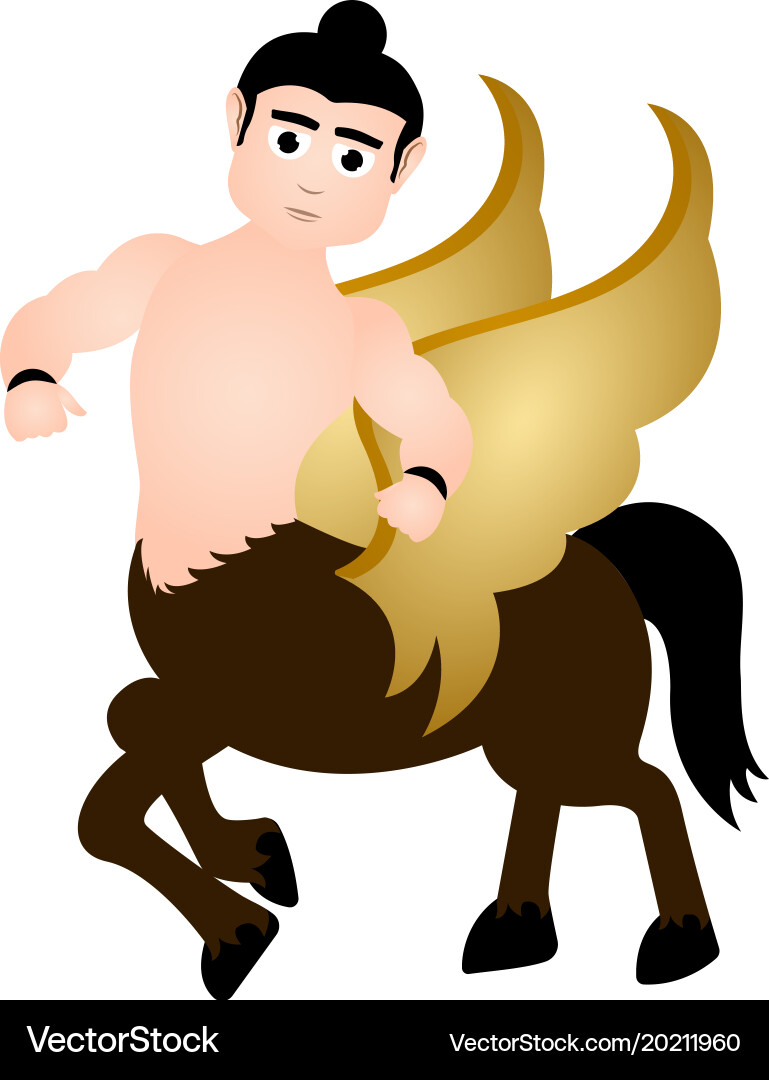 Majestic winged centaur fantasy creature Vector Image