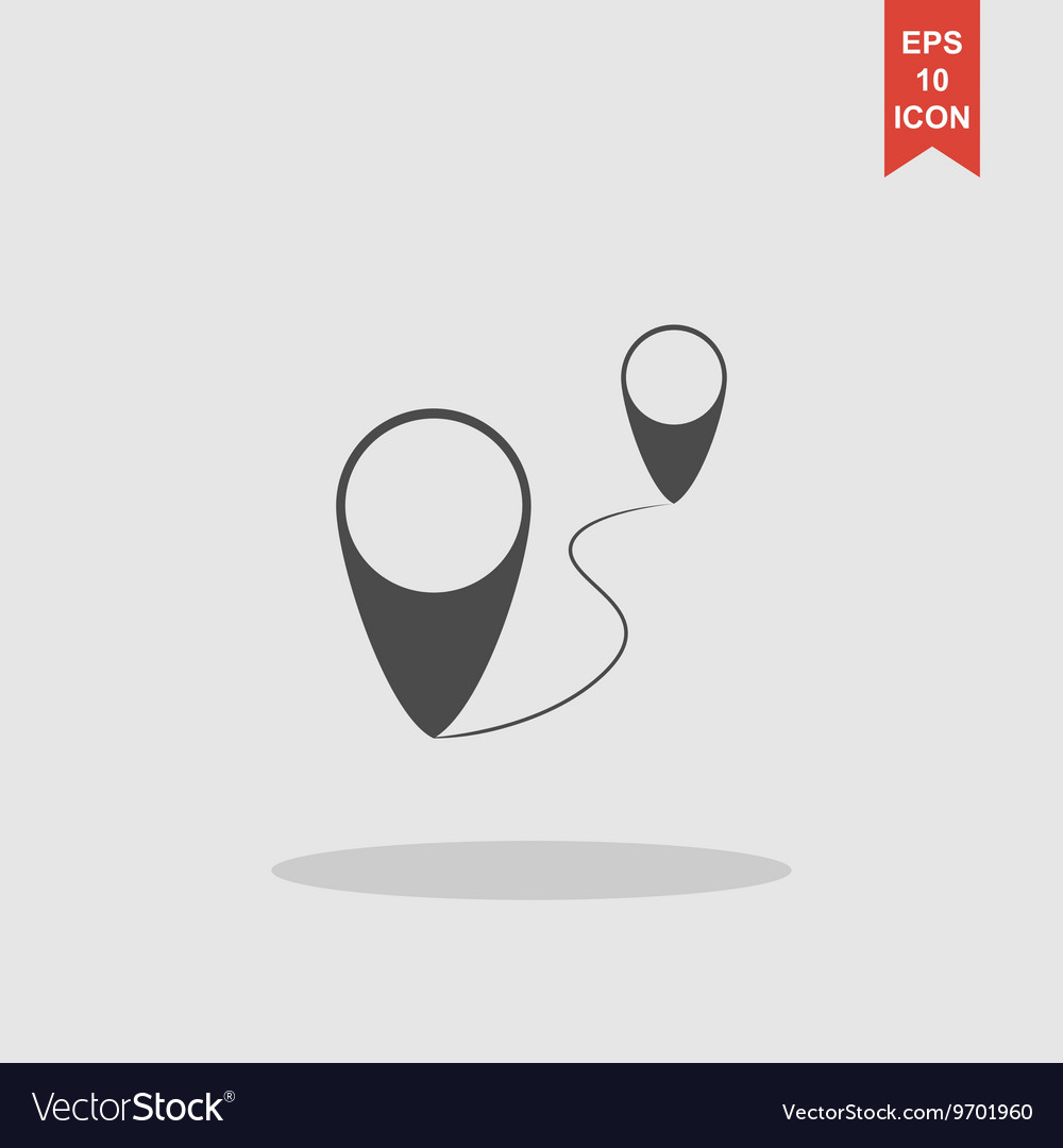 Map pointer flat icon Royalty Free Vector Image Map pointer flat icon Royalty Free Vector Image