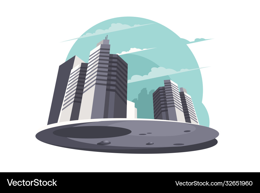 Modern city buildings Royalty Free Vector Image