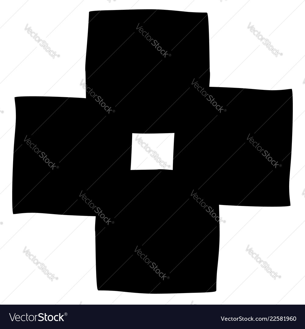 Overlapping basic shapes abstract element Vector Image