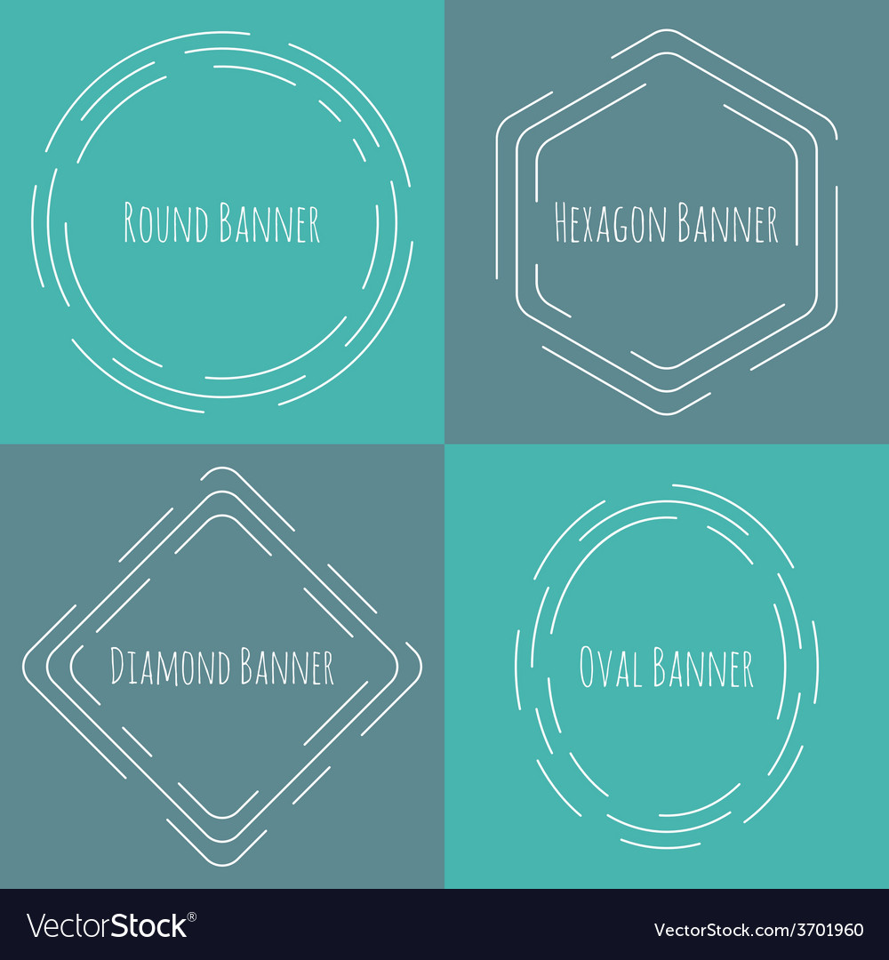 Set framework for multi colored backgrounds Vector Image