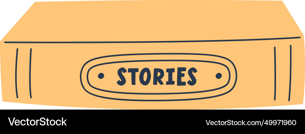 Stories book literature Royalty Free Vector Image