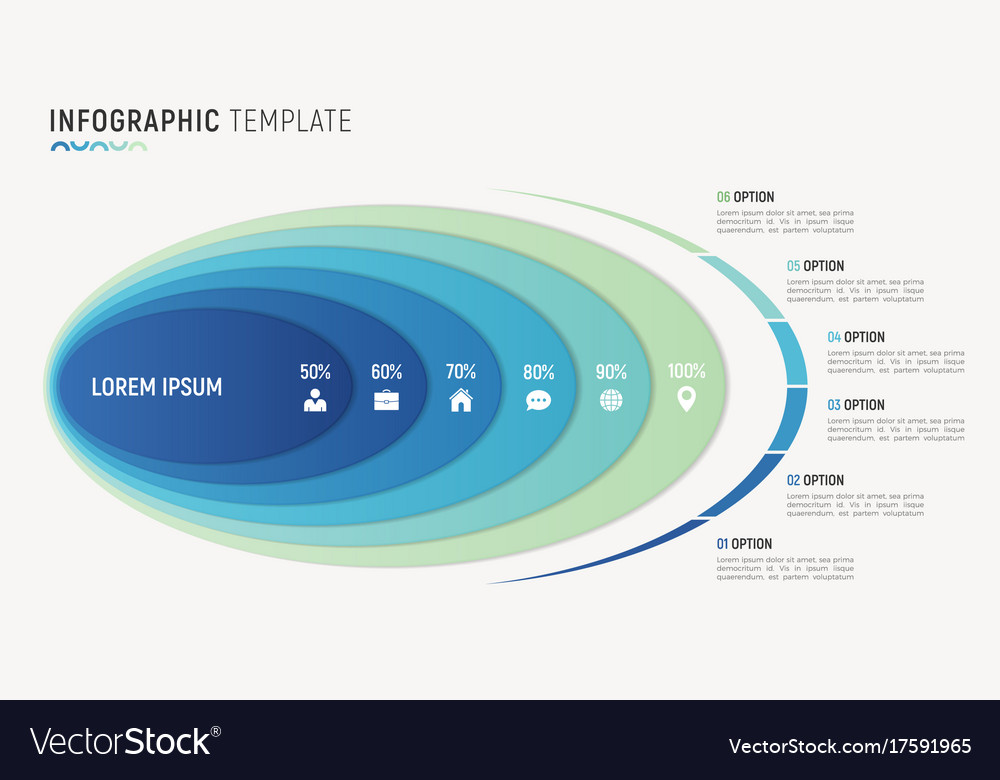 Abstract chart infographic template Royalty Free Vector