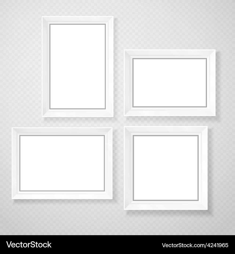 Hanging paper sign frame grey picture shadow Vector Image