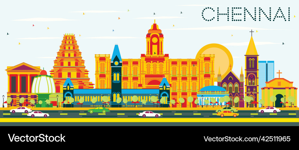 Our chennai Royalty Free Vector Image - VectorStock
