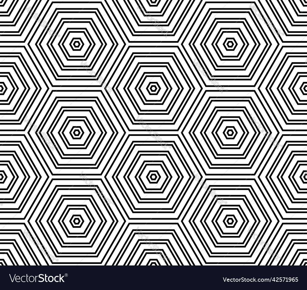Seamless hexagons pattern Royalty Free Vector Image