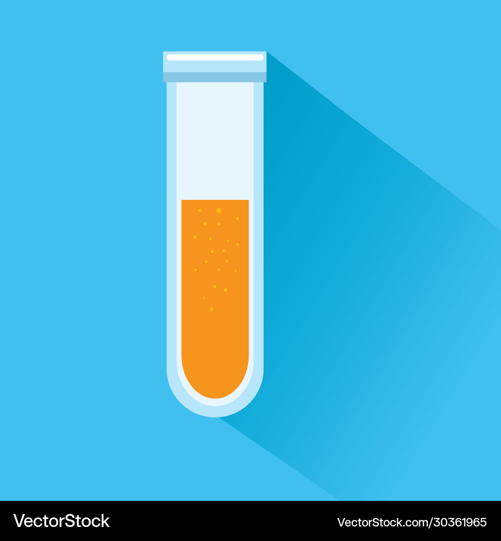 Tube test laboratory in blue background Royalty Free Vector