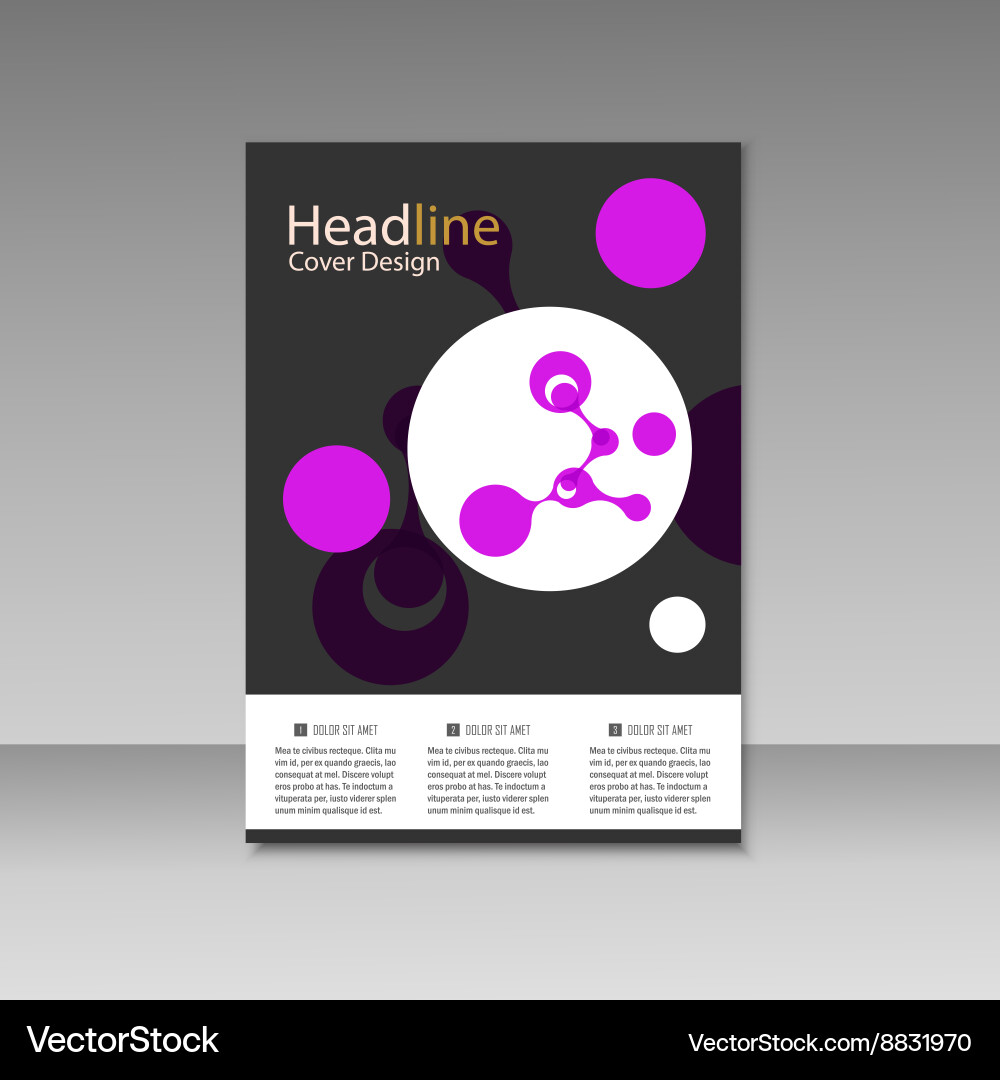 Abstract molecular structure template Royalty Free Vector