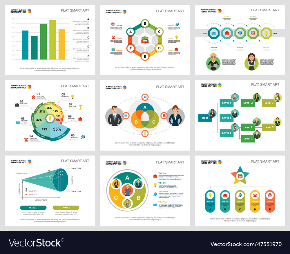 Colorful management or analytics concept Vector Image Colorful management or analytics concept Vector Image
