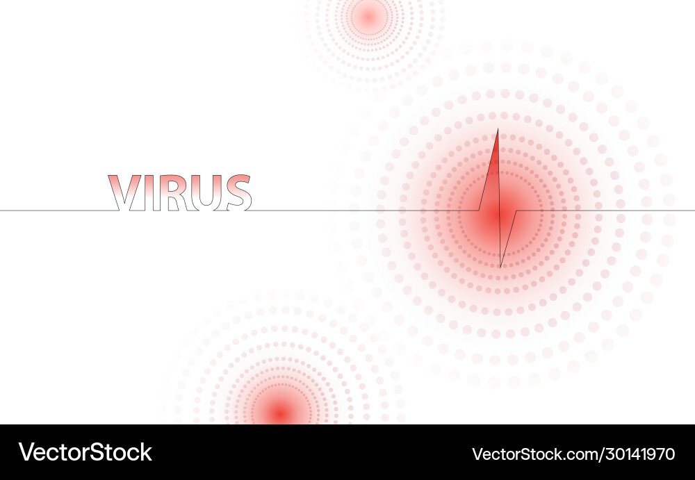 Coronavirus epidemia light red human virus Vector Image