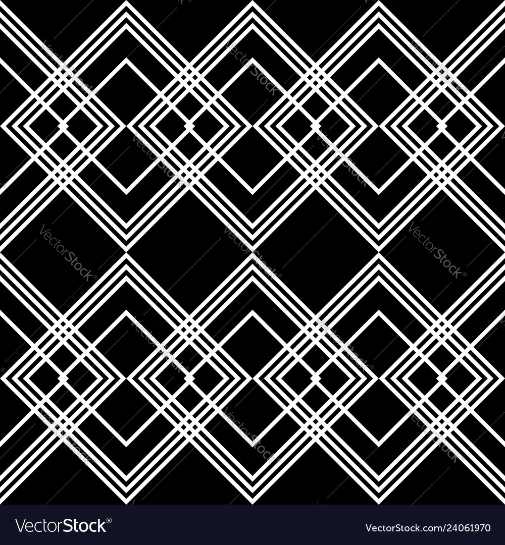 Design seamless monochrome geometric pattern Vector Image