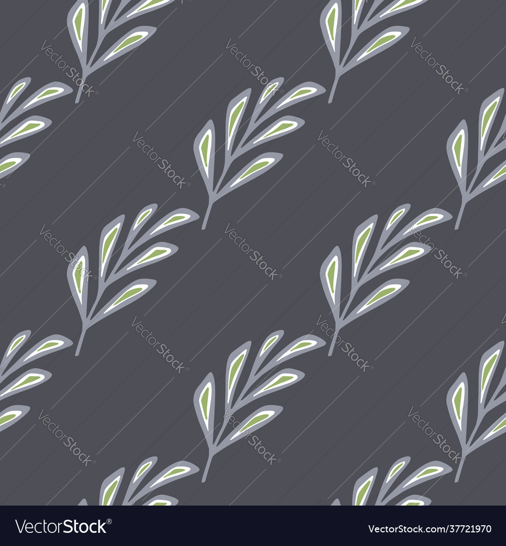 Diagonal geometric branches elements seamless Vector Image