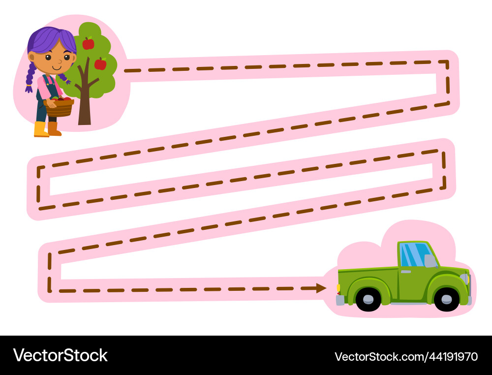 Education game for children handwriting practice Vector Image