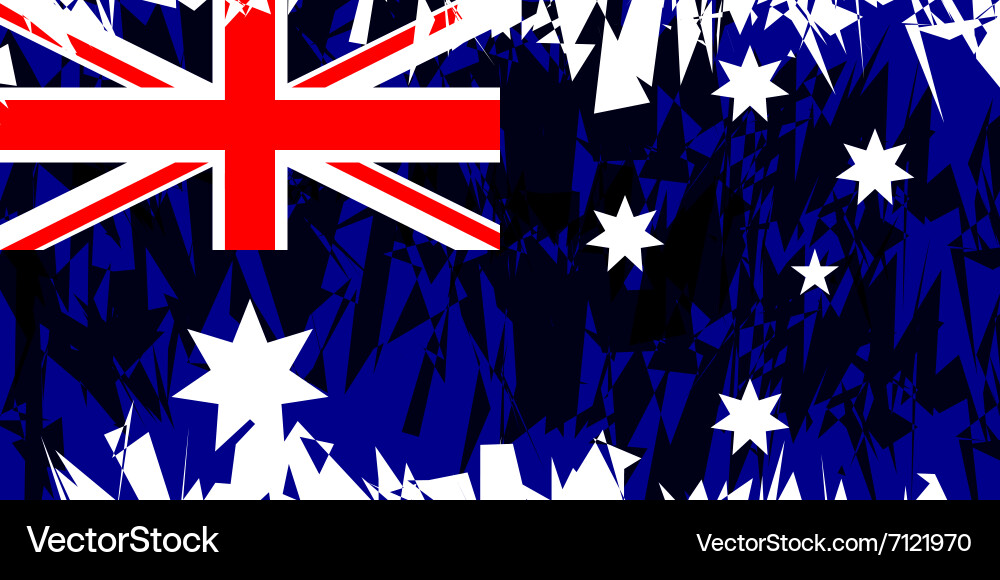 Flag of australia Royalty Free Vector Image - VectorStock