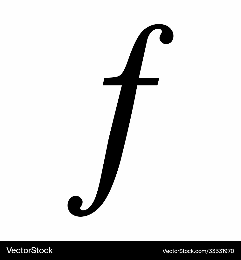 Florin currency symbol Royalty Free Vector Image