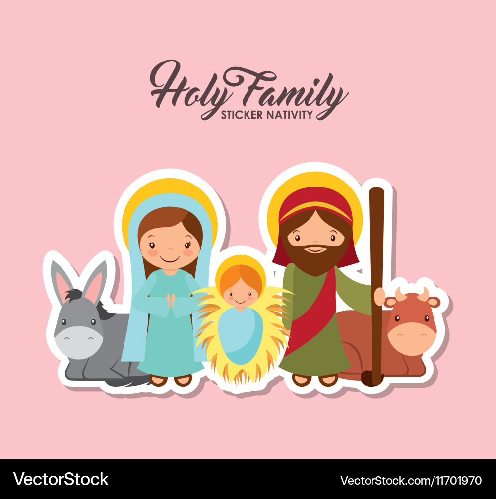 Holy family design Royalty Free Vector Image - VectorStock