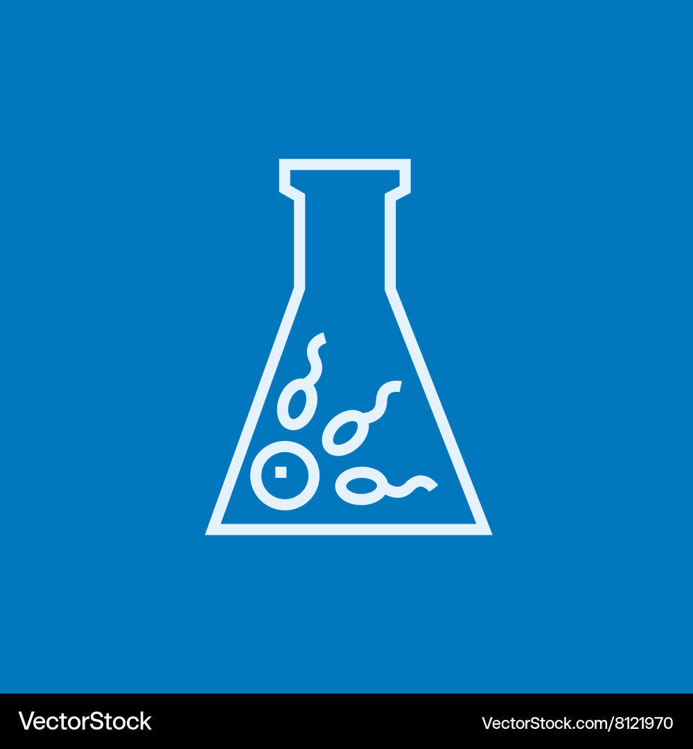 In vitro fertilisation line icon Royalty Free Vector Image