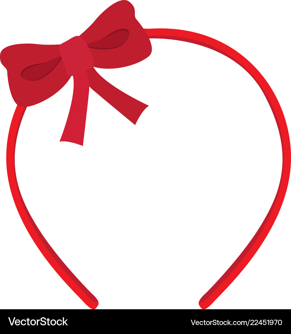 Isolated headband icon with a ribbon Royalty Free Vector