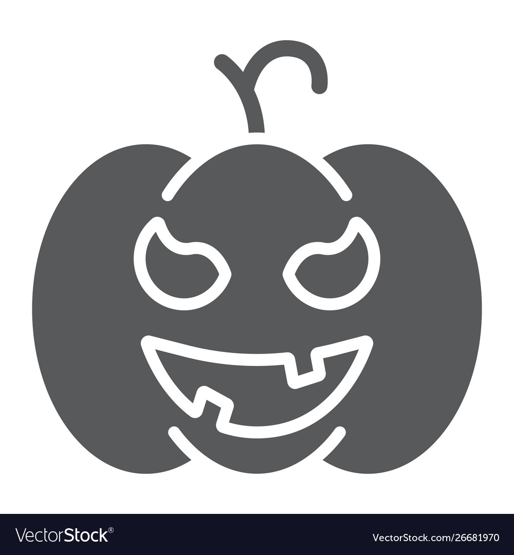 Pumpkin glyph icon gourd and autumn squash sign Vector Image