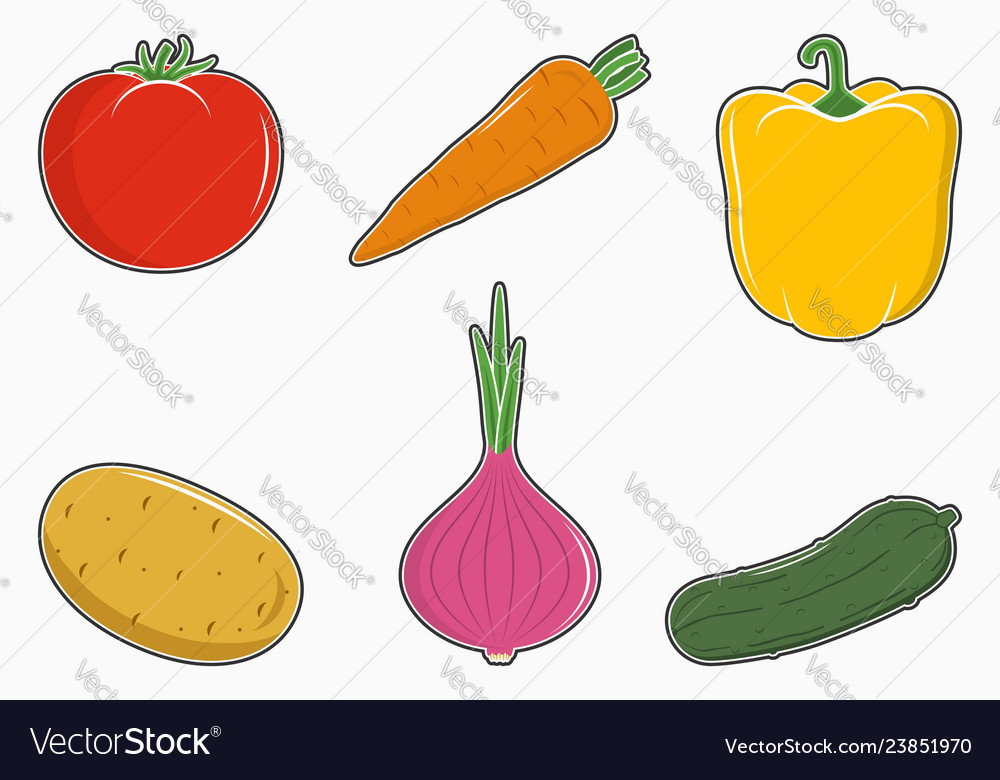 Vegetables Royalty Free Vector Image - VectorStock