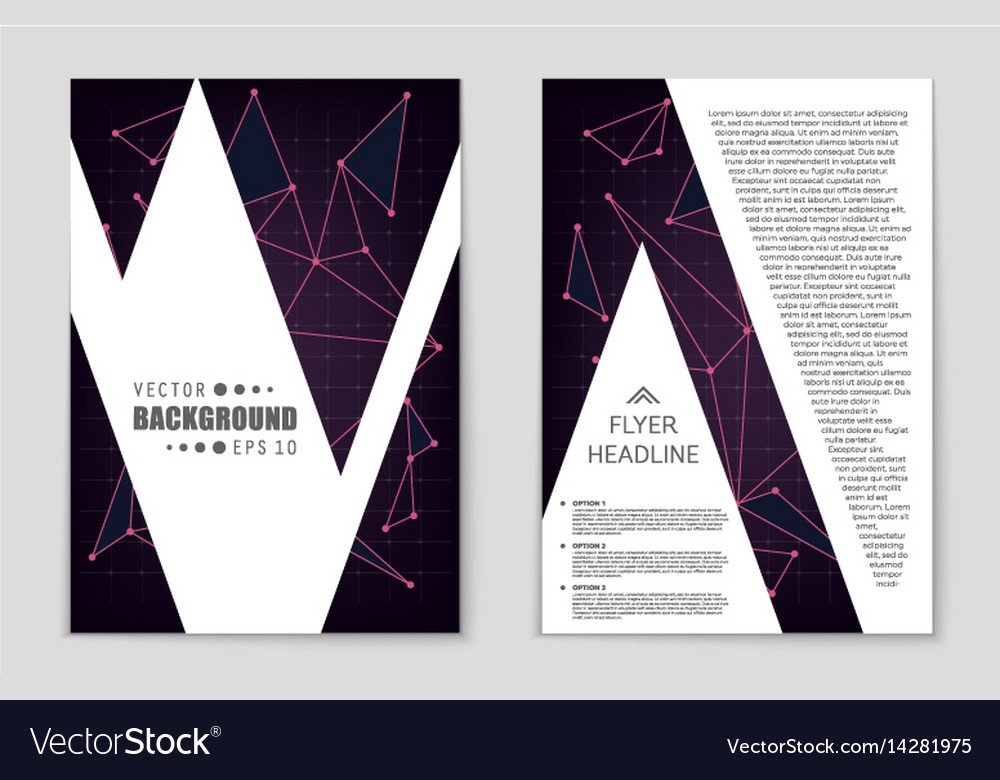 Abstract layout background set for art Royalty Free Vector