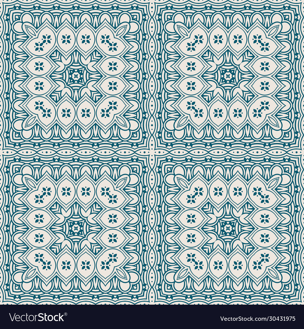 Blue square pattern Royalty Free Vector Image - VectorStock