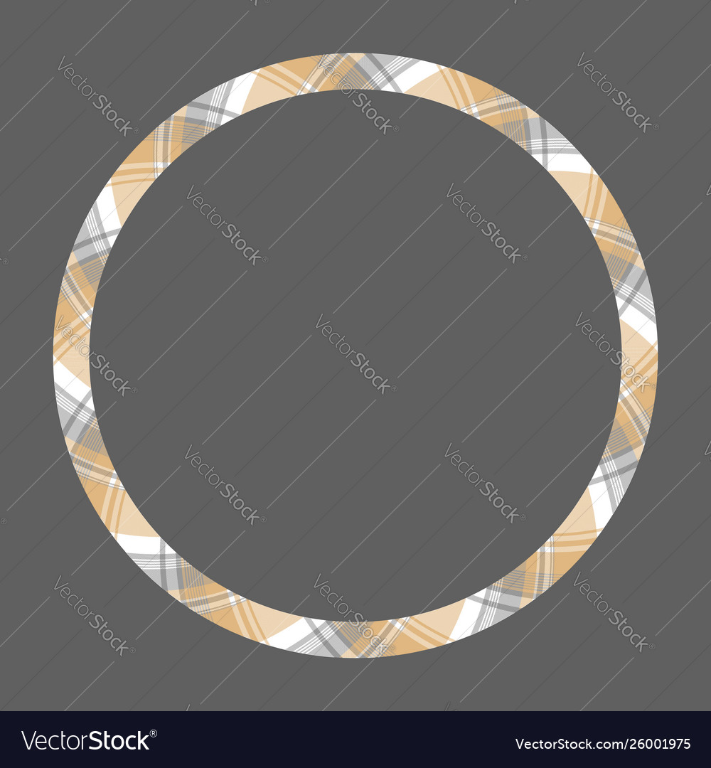 Circle borders and frames round border pattern Vector Image