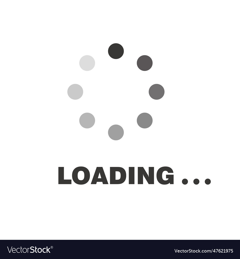 Loading update icon symbol Royalty Free Vector Image