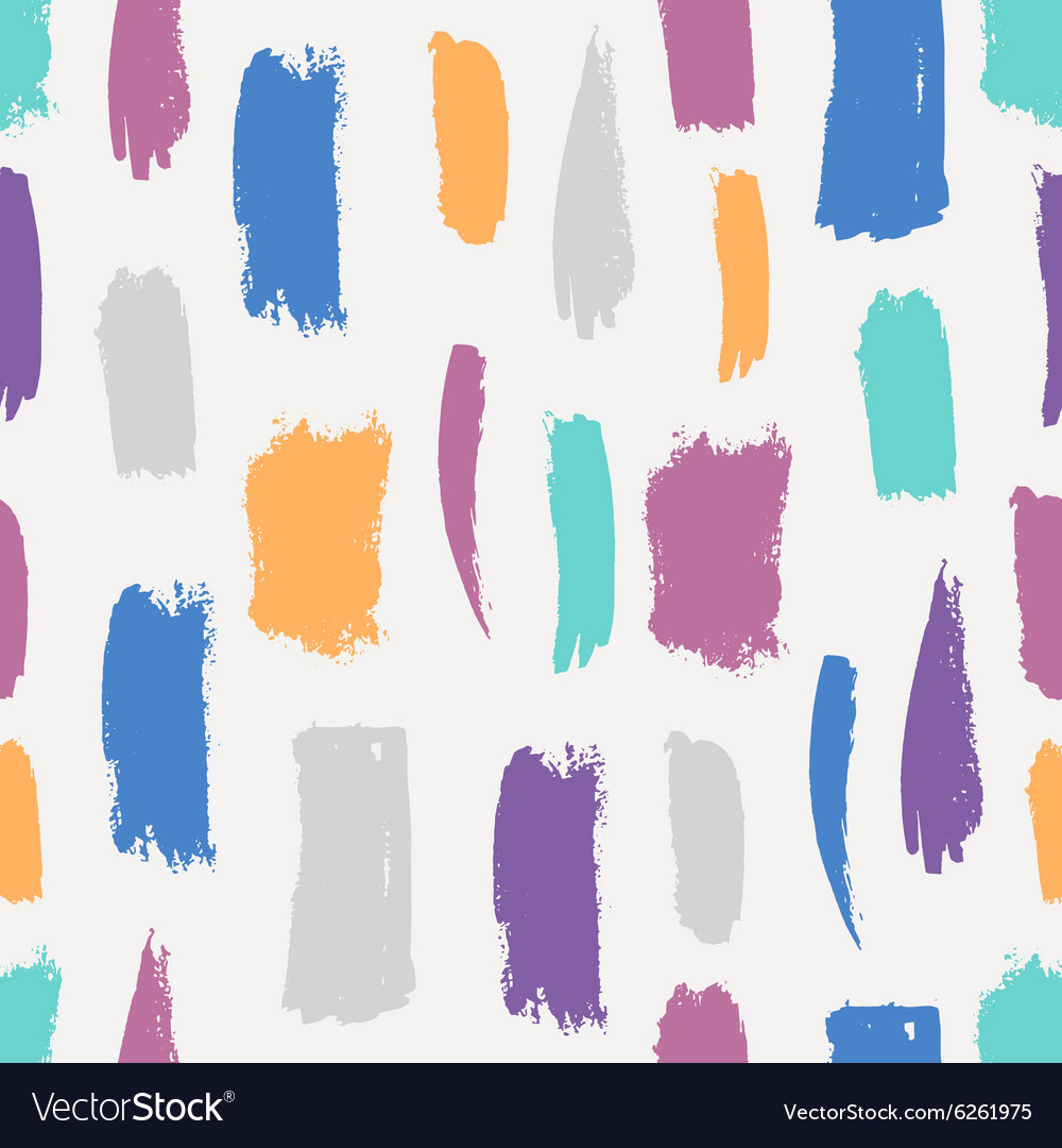 Seamless brush pattern Royalty Free Vector Image