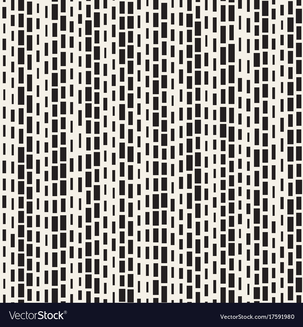 Black and white irregular dashed lines pattern Vector Image
