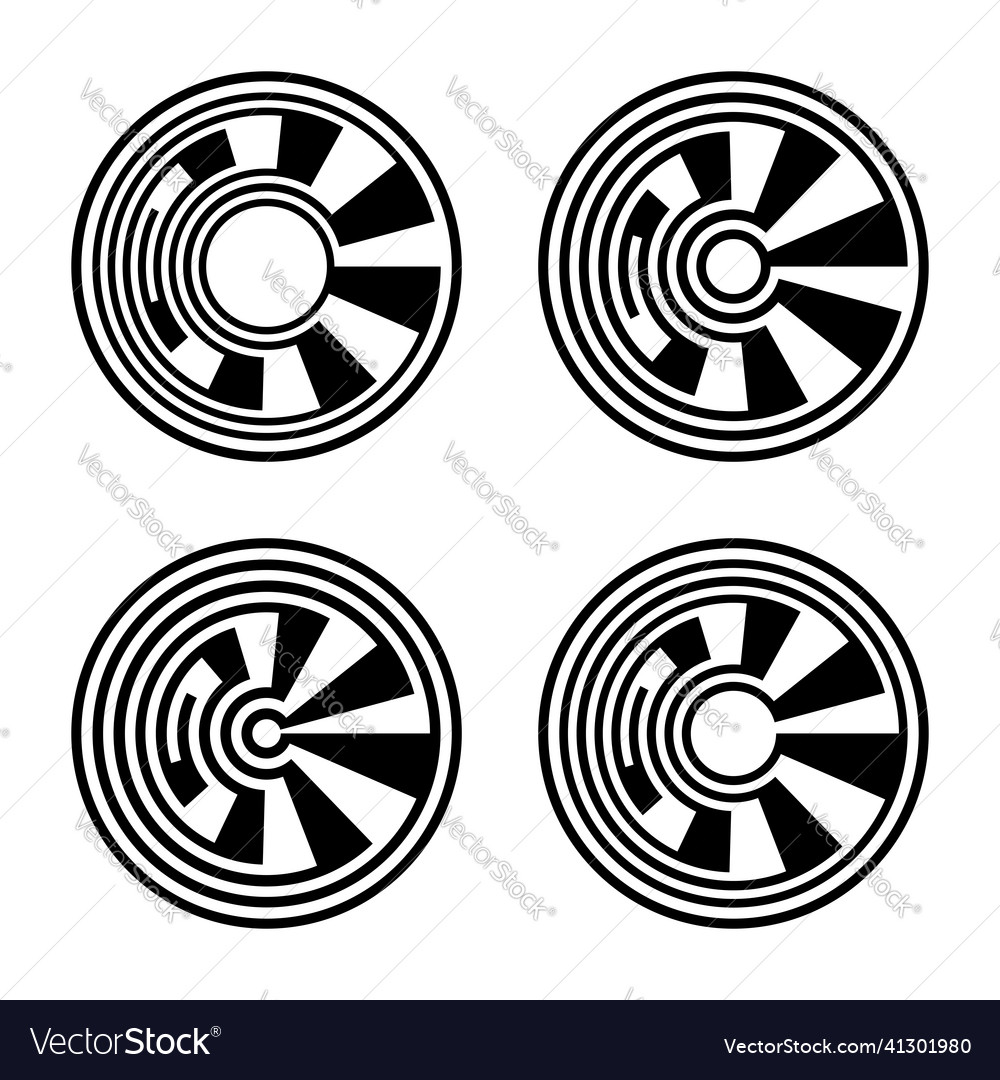 Circular design elements Royalty Free Vector Image
