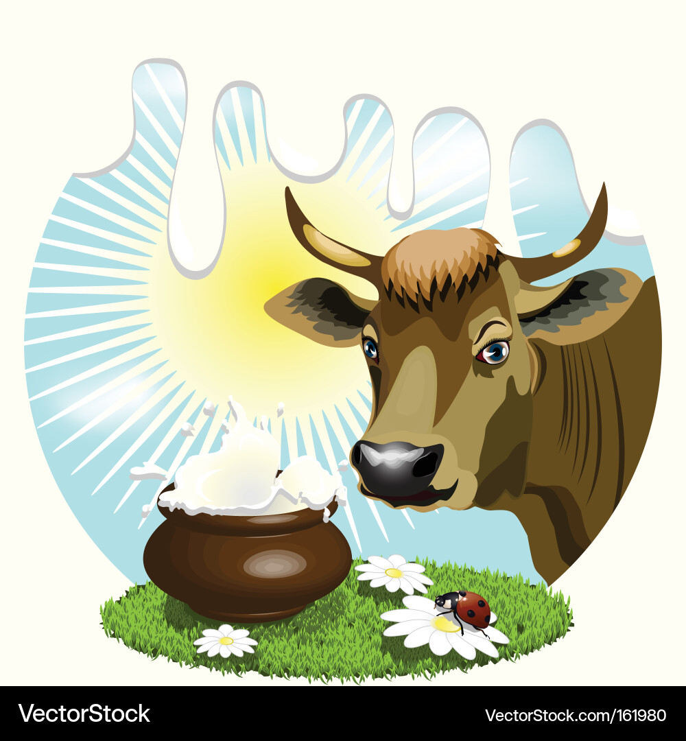 Cow Royalty Free Vector Image - VectorStock