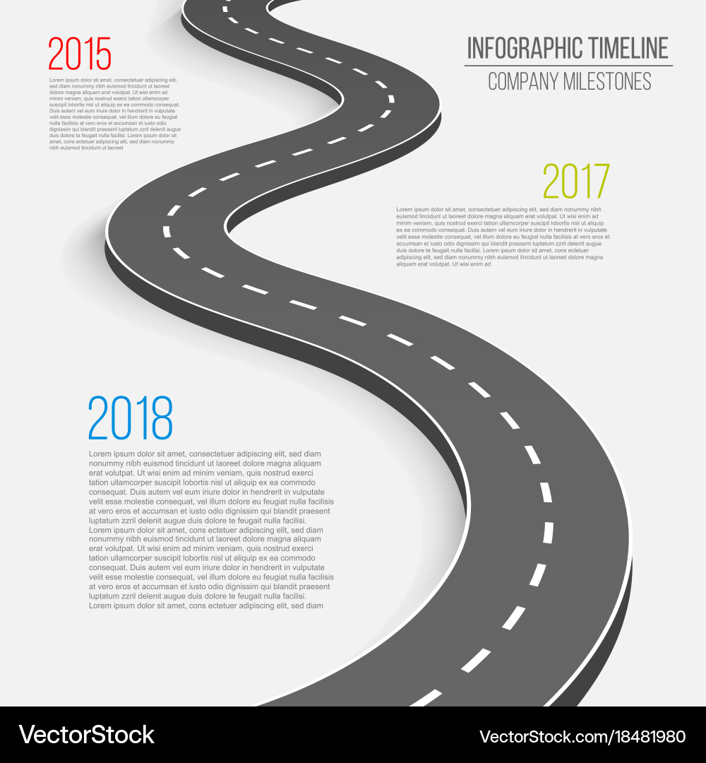 Creative of winding curved Royalty Free Vector Image