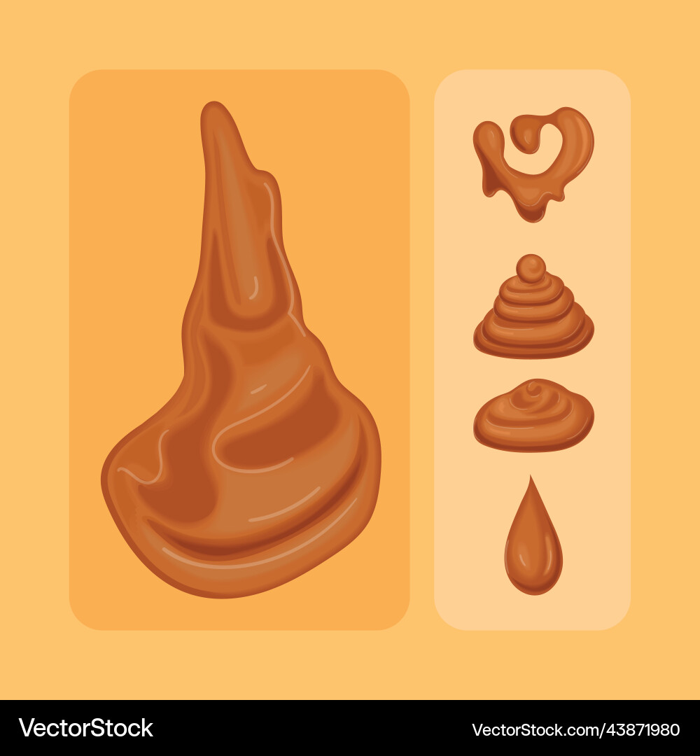 Icons caramel candies Royalty Free Vector Image