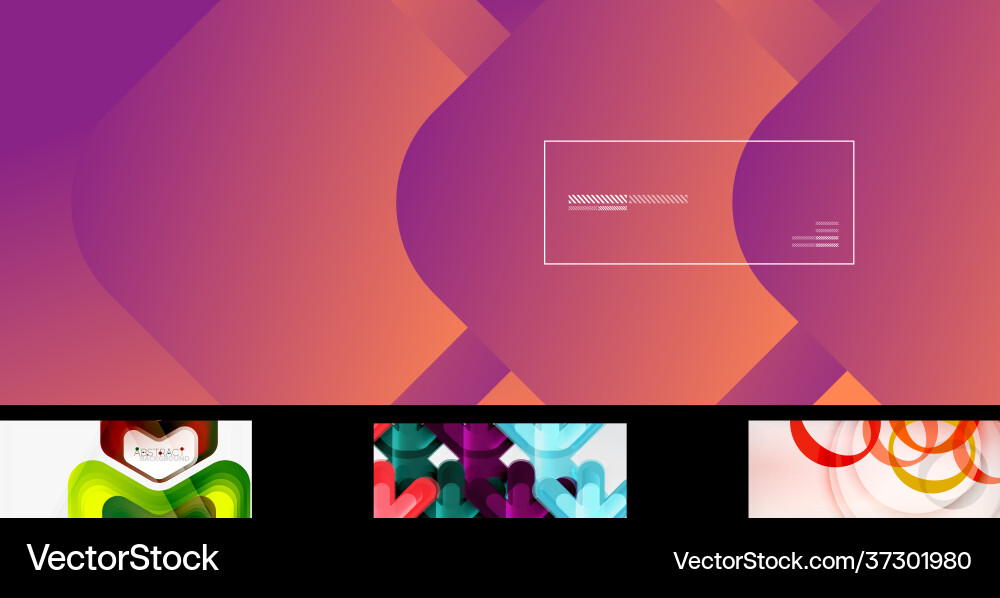 Set abstract backgrounds various design Royalty Free Vector