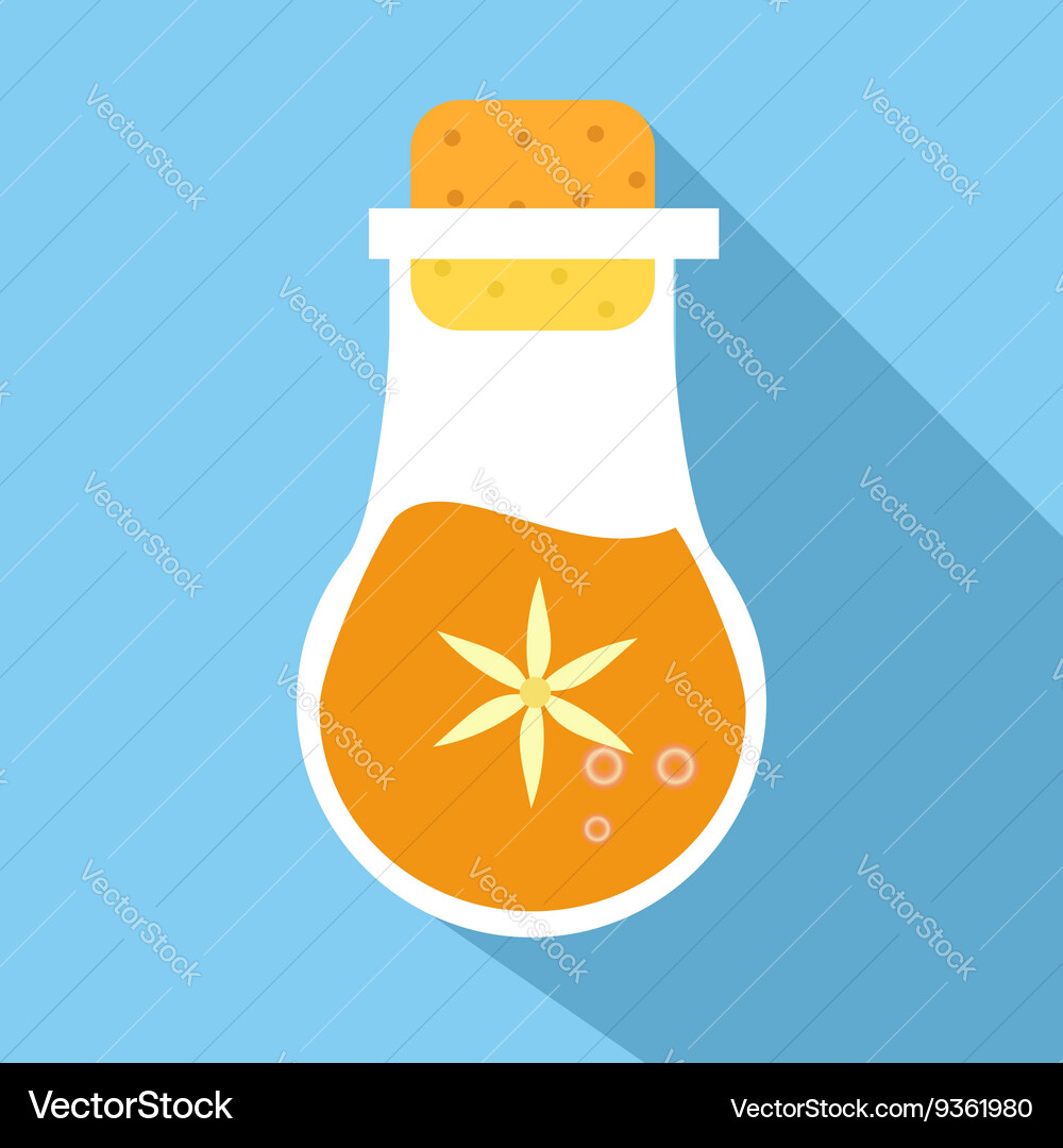 Spa oil icon in flat style Royalty Free Vector Image
