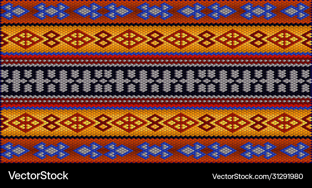 Traditional ethnic ornament for use on fabrics Vector Image