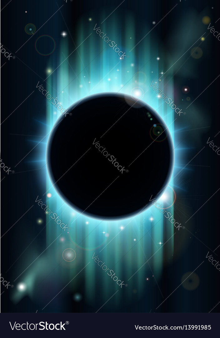 Abstract Eclipse Background Royalty Free Vector Image