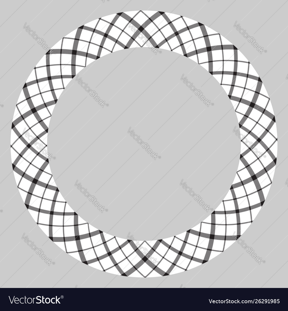 Circle borders and frames round border pattern Vector Image