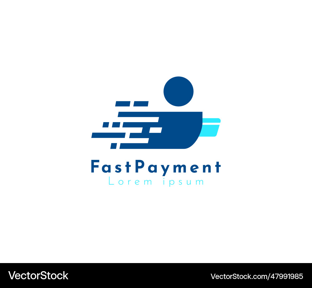Digital fast payment logo sign symbol icon Vector Image