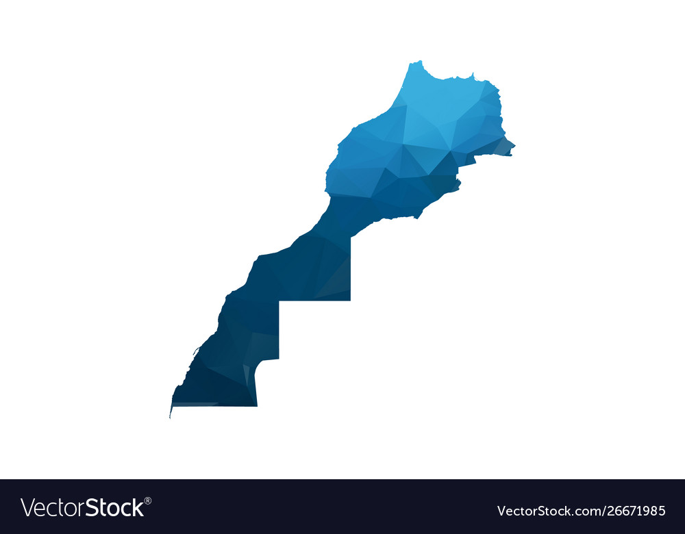 Map - blue geometric rumpled triangular low poly Vector Image Map - blue geometric rumpled triangular low poly Vector Image