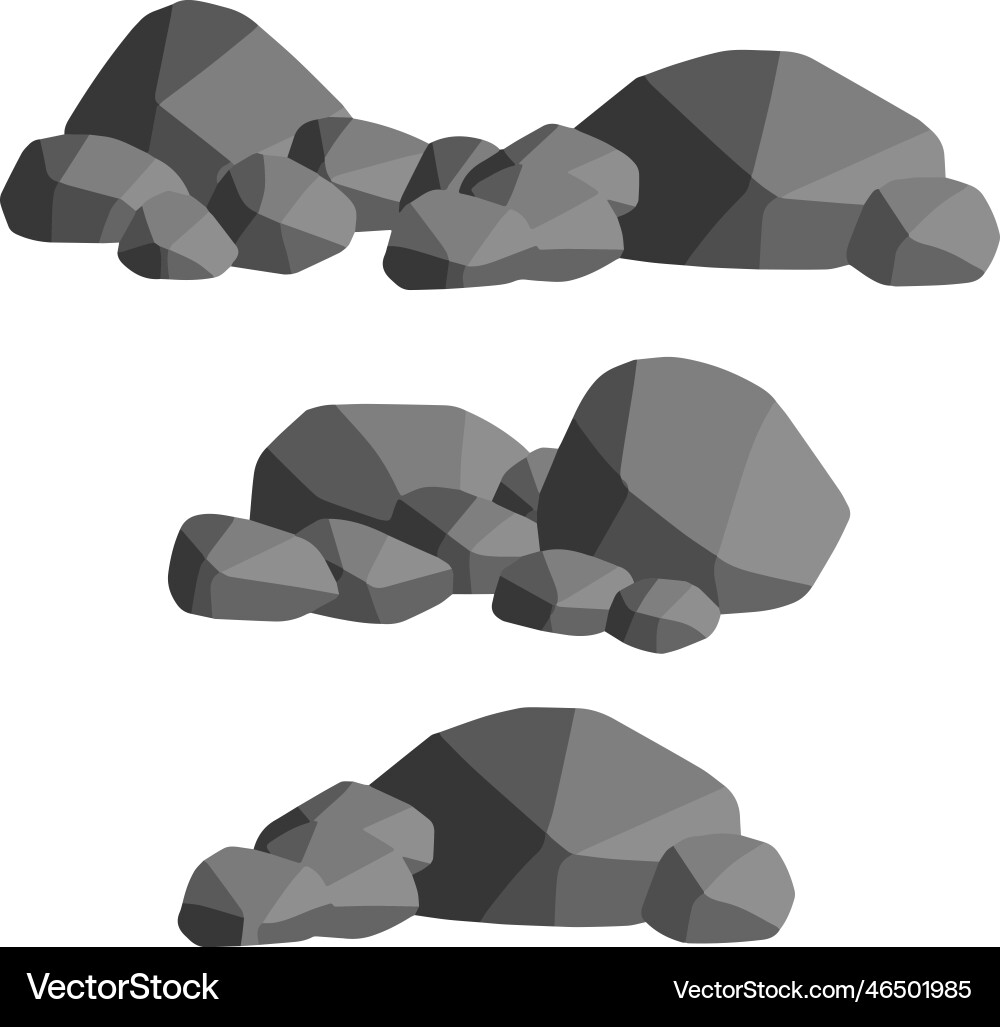 Natural wall stones and rocks Royalty Free Vector Image