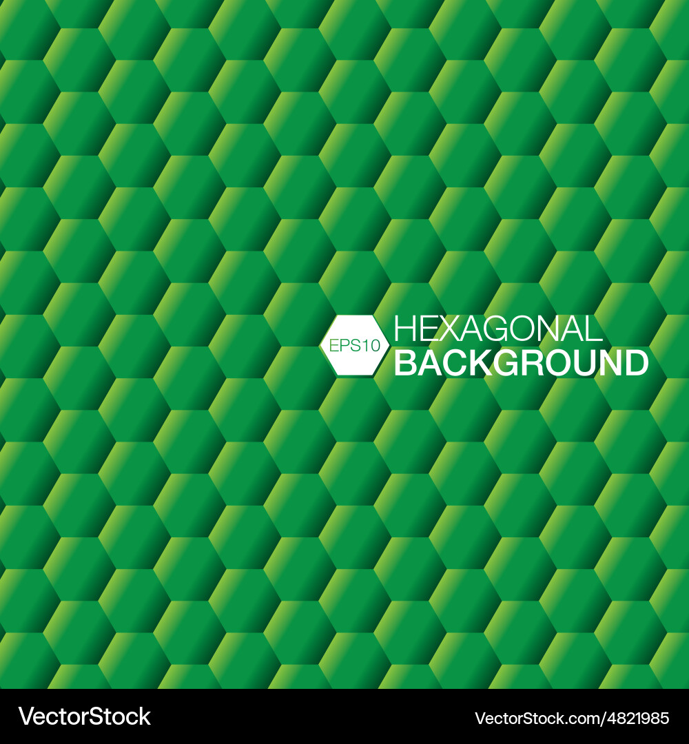 Simple colorful background consisting of hexagons Vector Image
