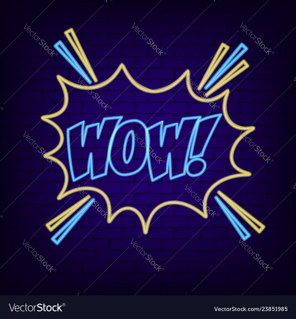 Wow comic Royalty Free Vector Image - VectorStock