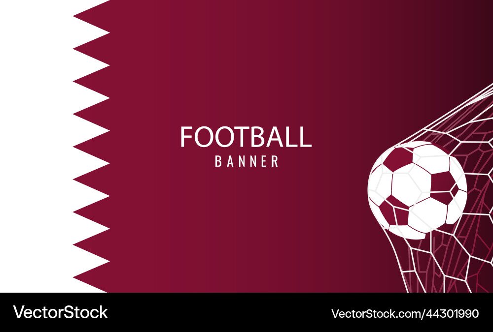Football banner Royalty Free Vector Image - VectorStock