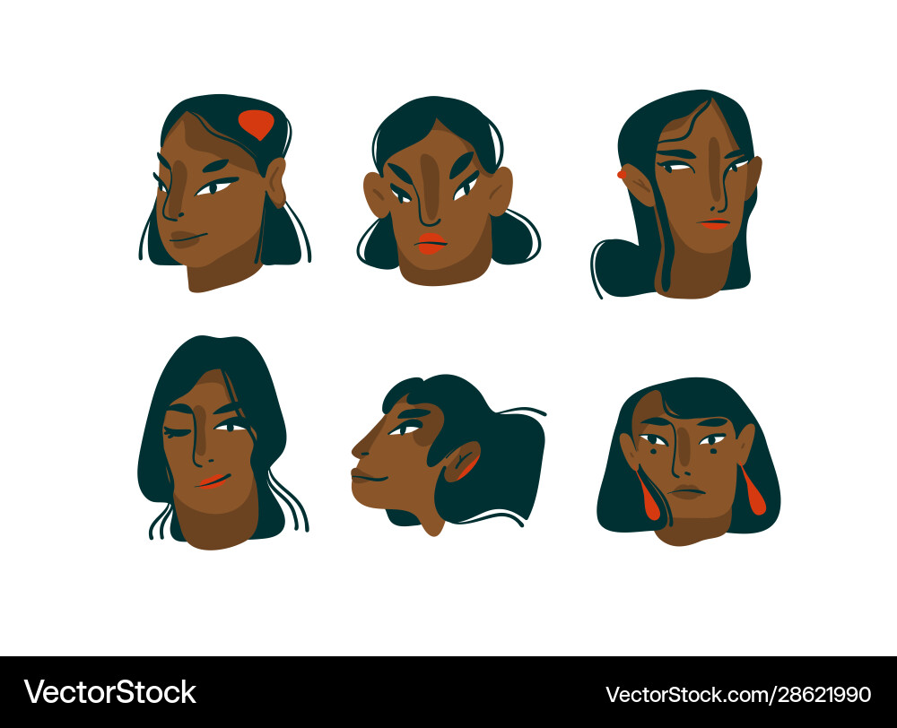 Hand drawn abstract cartoon modern graphic Vector Image