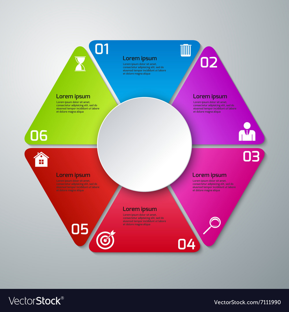 Infographics triangles Royalty Free Vector Image Infographics triangles Royalty Free Vector Image