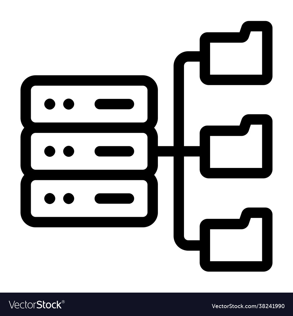 Server architecture Royalty Free Vector Image - VectorStock
