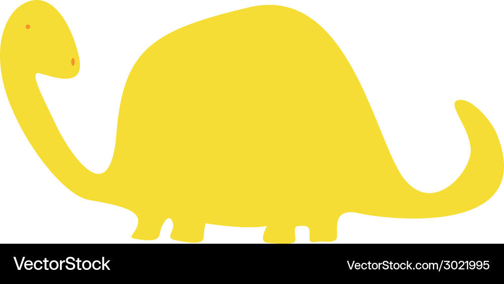 Abstract cute dinosaur on a white background Vector Image