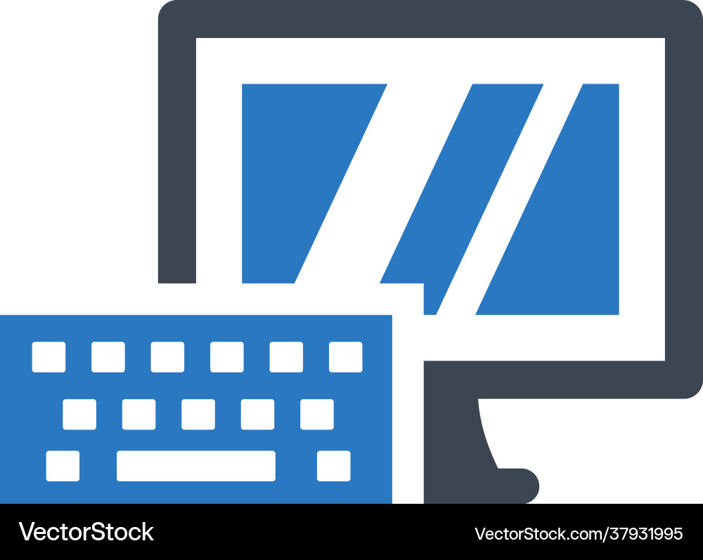 Computer icon Royalty Free Vector Image - VectorStock